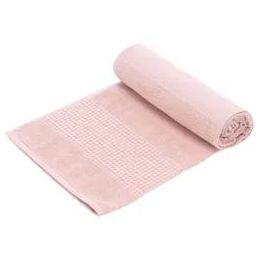 Hamamtuch Vossen "Shallow", rosa (pearl skin), B:67cm L:180cm, Waffelpiqué, Baumwolle, Handtücher, Yogatuch - passend für jede Matte