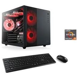 CSL PC "Cube V24198", schwarz, Microsoft Windows 11 Home (64 Bit), 64 GB RAM 1.000 GB SSD, Desktop-PCs, PC