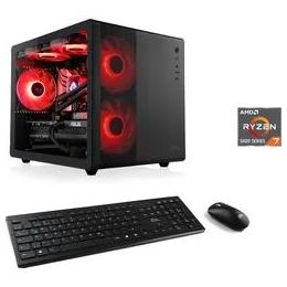 CSL PC "Cube V24212", schwarz, Microsoft Windows 11 Home (64 Bit), 64 GB RAM 1.000 GB SSD, Desktop-PCs, PC