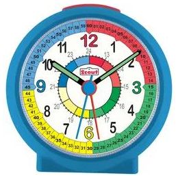 Kinderwecker Scout "LearnTheTime", blau, Wecker, Kinder, Lernwecker, Geschenkidee, Mädchen, Jungen, Kinderzimmer, Schulanfang