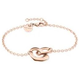 Armband Tamaris "Schmuck Geschenk Edelstahl Armkette Organic Shapes", rosa (ros&eacute;goldfarben), Armb&auml;nder, Damen, 21cm, Edelstahl, Armband