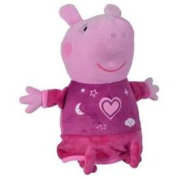 Plüschfigur Simba "Peppa Pig, Gute Nacht Peppa", rosa, Plüschfiguren, KinderH:25cm, mit Sound und Schlummerlicht, H:25cm