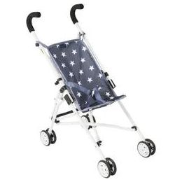 Bayer Chic 2000 Puppenbuggy CHIC2000 "Roma, Mini-Buggy", blau (sternchen), Puppenwagen, KinderB:29cm H:57cm T:50cm, Kunststoff, Metall, Stoff, B:29cm H:57cm T:50cm