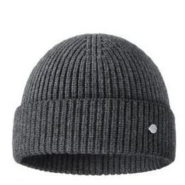 Strickmütze Pearlwood "KNUT", Damen, carbon, Grobstrick, Materialmix, unifarben, Mützen, Grobstrick, kurze Passform, Temperaturregulierend