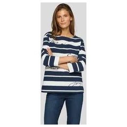 Print-Shirt Rabe "T-Shirt", Damen, Gr. 44, dunkelblau, 76%Baumwolle 16%Polyester 8%Elastan, gerade, Shirts