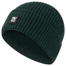 Strickmütze Hugo "Xola_Metal", Damen, open grün 385, Strick, Wolle, unifarben, Mützen, mit Stack-Label