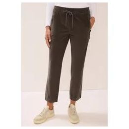 Cordhose Cecil, Damen, Gr. XXL, Länge 28, misty taupe, Web, 98% Baumwolle, 2% Elasthan, unifarben, comfort fit knöchellang, Hosen, Middle Waist
