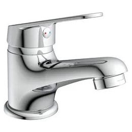 Waschtischarmatur Welltime "BARI", chrom, H:10cm T:16cm, Armaturen, Der Platzsparklassiker in frischem Design