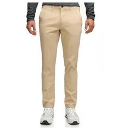 Chinos INDICODE "INRafle", Herren, Gr. 36, Länge 32, irish creme, Web, Obermaterial: 98% Baumwolle, 2% Elasthan, unifarben, regular fit, Hosen