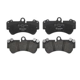 Brembo Bremsbelagsatz, Scheibenbremse vorne rechts links mit Ausgleichsgewichten f&uuml;r SKODA VW SEAT AUDI MERCEDES-BENZ PORSCHE 7L0698151D 95535193901 9