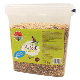 Wildvogelfutter 4-Jahreszeiten-Mix Eimer 3 kg