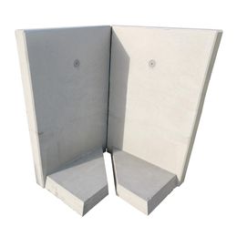 DIEPHAUS L-Stein Ecke Beton bewehrt grau 90 x 155 x 100 x 8cm