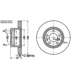 ATE Bremsensatz-Vorderachse Bremsensatz, Scheibenbremse vorne rechts links belüftet 302mm für BMW 34112282554 34111160450 34351180781 IJF1414MS8
