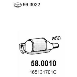 Asso Katalysator vorne f&uuml;r VW AUDI 1H0131089AX 1H0131089AV 1H0131098AX 58.0010