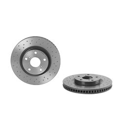 Brembo Bremsscheibe XTRA LINE vorne rechts links Gelocht/innenbel. 296mm f&uuml;r LEXUS EMGRAND TOYOTA ENGLON (FAW) GLEAGLE GEELY 4351233130 4351233140 435