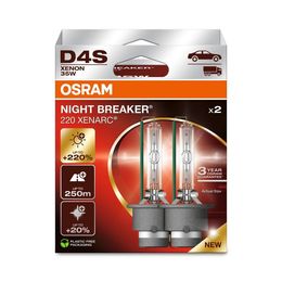 Osram XENARC NIGHT BREAKER 220 D4S - Duobox Glühlampe, Fernscheinwerfer,Glühlampe, Hauptscheinwerfer 42V 66440XN2-2HB