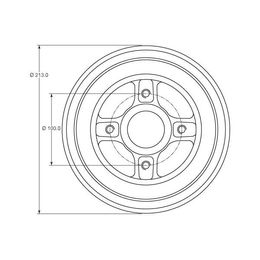 TRW Bremstrommel DB4363MR hinten rechts links f&uuml;r RENAULT 8200276843 432021782R 8200584555