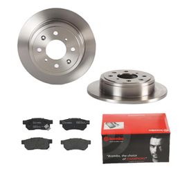 Brembo Bremsensatz-Hinterachse Bremsensatz, Scheibenbremse hinten rechts links voll 239mm für ACURA SUZUKI VAUXHALL MAZDA MG NISSAN ISUZU OPEL ROVER H