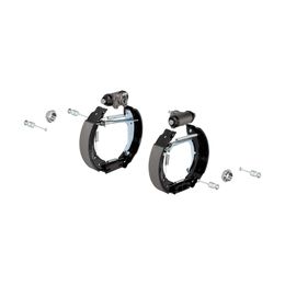 Bosch Bremsbackensatz KIT SUPERPRO hinten rechts links vormontiert 17,46mm f&uuml;r RENAULT DACIA 7701208114 6001547627 7701205722 0 204 114 554