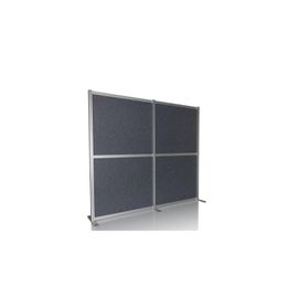 hjh OFFICE Trennwand FLEXMIUT MODUL Stoff, Kunststoff, Aluminium, Stahl