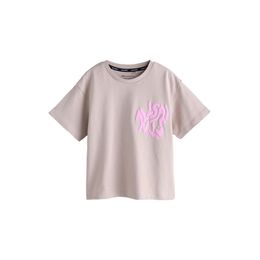 smALLSAINTS T-Shirt Mädchen Größe 104 dunkelbeige / pink