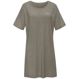 French Connection Nachthemd Damen Gr&ouml;&szlig;e XS khaki / wei&szlig;