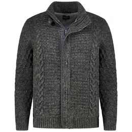 PME-Legend Gro&szlig;e Gr&ouml;&szlig;en PME LEGEND Gef&uuml;tterte Strickjacke Farbe anthrazit Gr&ouml;&szlig;e: 4XL