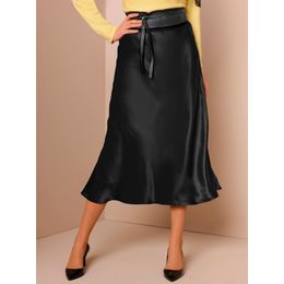 CREATION L PREMIUM Witt Damen Schlupfrock im Viskose-Seiden-Mix, schwarz, Gr&ouml;&szlig;e 25