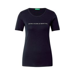 United Colors Of Benetton T-Shirt Damen Größe XL nachtblau / weiß
