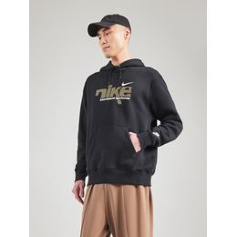 Nike Sportswear Sweatshirt 'CLUB' Herren Gr&ouml;&szlig;e M goldgelb / schwarz / wei&szlig;