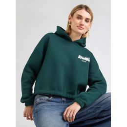 Sublevel Sweatshirt Damen Gr&ouml;&szlig;e XL dunkelgr&uuml;n / wei&szlig;