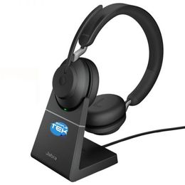 Jabra Evolve2 65 MS Kopfhörer Noise cancelling kabellos mit Mikrofon - Schwarz
