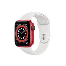 Apple Watch Series 6 (2020) GPS + Cellular 40 mm - Aluminium Rot - Sportarmband Weiß