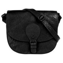 SPIKES & SPARROW Umhängetasche SPIKES & SPARROW, Damen, Gr. B/H/T: 23cm x 20cm x 7cm onesize, schwarz, Leder, vintage, Taschen, echt Leder