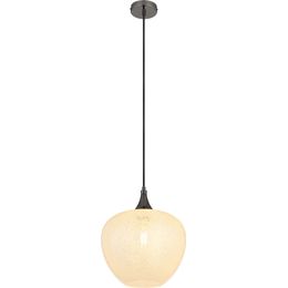 Globo LIGHTING Hängeleuchte "MAXY", schwarz, chrom, 1 Stk., Leuchten, Hängelampe/Pendelleuchte/schwarz-chrom/Glas klar/Acrylkristalle