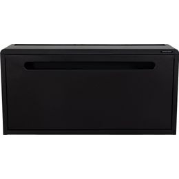 Schuhschrank SPINDER DESIGN "LUIGI", schwarz, B:78cm H:48,3cm T:12,6cm, Stahl, Schränke, Stahlschuhschrank mit Fach