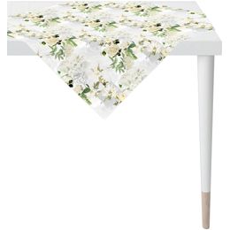 Tischdecke Apelt "6721", weiß, B:100cm L:100cm, Baumwolle, Polyester, Tischdecken