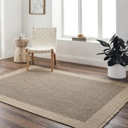 Teppich LIVABLISS "BURLINGTON", beige, B:160cm H:8mm L:213cm, Kunstfaser, Teppiche, Teppich