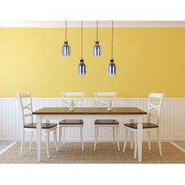 NOWA Hängeleuchte "ANDO", schwarz, 1 Stk., Leuchten, Pendelleuchte, Hängelampe, Glas, Esstisch, Wohnbereich