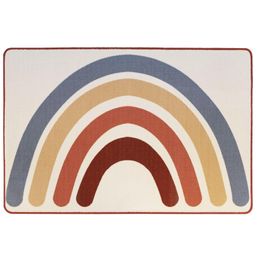 Kinderteppich "RAINBOW", gelb, B:100cm H:5mm L:150cm, Polyamid, PRIMAFLOR-IDEEN IN TEXTIL, Teppiche, Kinderteppich, Kurzflor, Motiv Regenbogen, Kinderzimmer