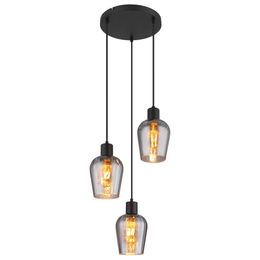 Globo LIGHTING Hängeleuchte "RYAN", schwarz, 1 Stk., Leuchten, Hängelampe/Pendelleuchte/Esszimmer/Wohnzimmer/Esstisch