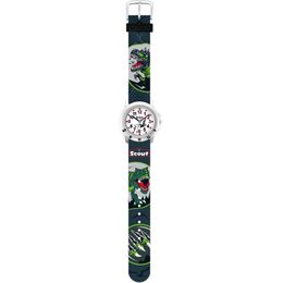 Quarzuhr Scout, bunt, Armbanduhren, Kinder, Armbanduhr, Kinderuhr, Lernuhr, Junge, Dinosaurier, Geschenk