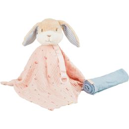 Schmusetuch Sterntaler "Träumli-Set Hase Hanni", Baby, quarzrosa, Baumwolle, Polyester, Schnuffeltücher
