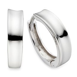 Paar Creolen Bruno Banani "Schmuck, Geschenk, Silbercreolen", silberfarben, Ohrringe, Damen, 14mm, Silber 925 (Sterlingsilber)