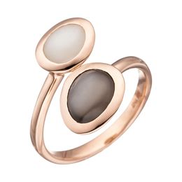 Jobo Damen Fingerring "Ring Roségoldring", 60, Roségold 585roségold 585, Roségold 585, Fingerringe, 585 Roségold mit Mondstein