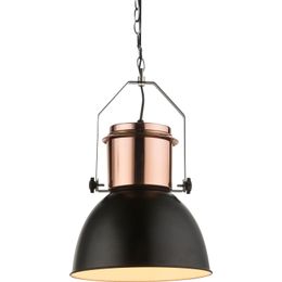 Globo LIGHTING Hängeleuchte "KUTUM", kupferfarben, 1 Stk., Leuchten, Hängelampe/Pendelleuchte/schwarz/kupferfarben/Höhe kürzbar