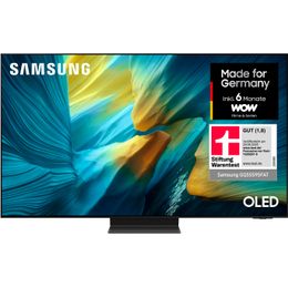Samsung OLED-Fernseher "GQ55S95FAT OLED-Fernseher", Energieeffizienz: G (A-G), schwarz, 55 ″, Fernseher, HDR Pro & Glare Free, Dolby Atmos & AI Sound, Gaming Hub, bis zu 165Hz