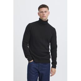 Rollkragenpullover Blend "BHBRANKO ROLL KNIT", Herren, Gr. L, schwarz (schwarz beauty melange), Strick, Obermaterial: 60% Wolle, 40% Nylon, unifarben, regular fit hüftlang, hoch geschlossener Ausschnitt, Rippbündchen, Pullover