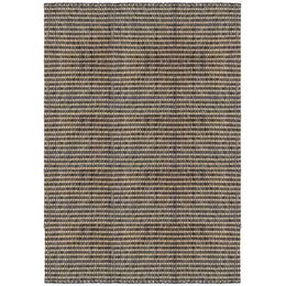 Teppich Pad "Wanted", mustard, B:140cm H:6mm L:200cm, Baumwolle, Viskose, Wolle, Teppiche, handgewebt, meliert, gestreift, Wohnzimmer