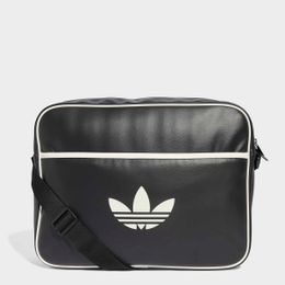 Sporttasche adidas originals "AIRLINER", schwarz, Obermaterial: 100% Polyurethan, Taschen, Schultertasche im angesagten Retrolook